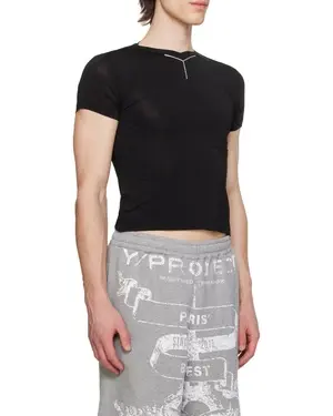 Y/project Logo-appliqué T-shirt