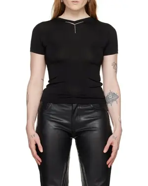 Y/project Logo-appliqué T-shirt