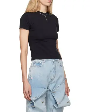 Y/project Logo-appliqué T-shirt