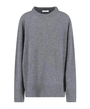 THE ROW Crew Neck Sweater Gray