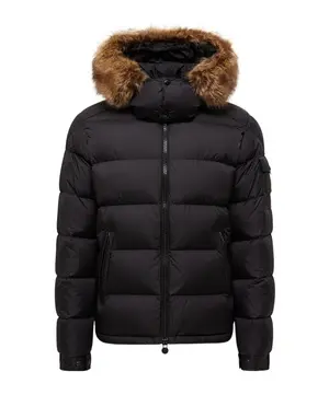 Moncler Mayaf Hooded Short Down Jacket - Black