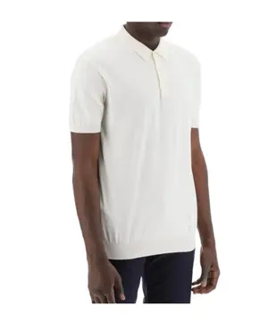 BARACUTA Fine Knit Polo Shirt