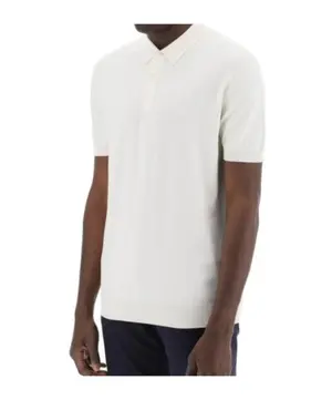 BARACUTA Fine Knit Polo Shirt