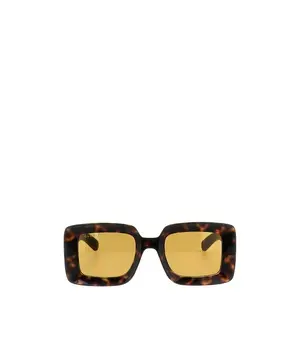 Gucci Square-frame Sunglasses - Yellow
