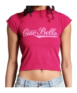 Balenciaga Ciao Bello Cropped T-shirt