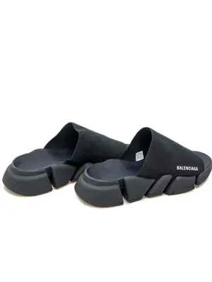 Balenciaga Speed 2.0 Recycled Knit Slide - Black