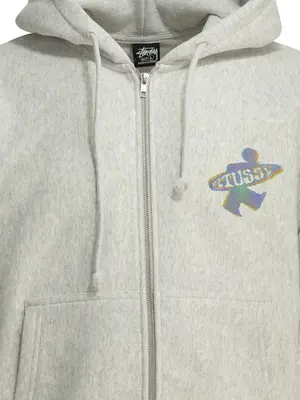 StÜssy Pixel Logo Zip Hoodies