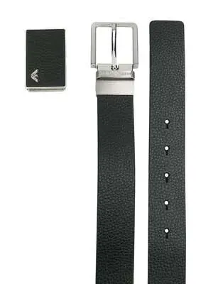 Emporio Armani Classic Square Buckle Belt