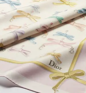 Dior Delicate Bow90 Square Scarf
