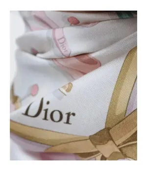 Dior Delicate Bow90 Square Scarf