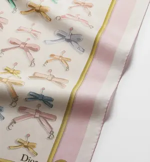 Dior Delicate Bow90 Square Scarf