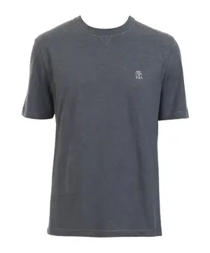 Brunello Cucinelli Logo Crewneck T-shirt