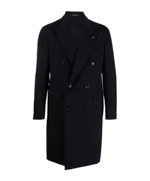 Tagliatore Long-sleeved Coat - Black