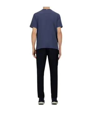 Herno Resort T-shirt In Lightweight Cotton Jersey And Stretch Nylon - Black