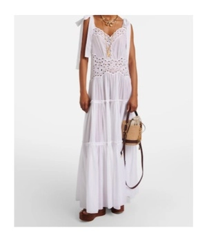 Chloé Leather Wedge Thong Sandals