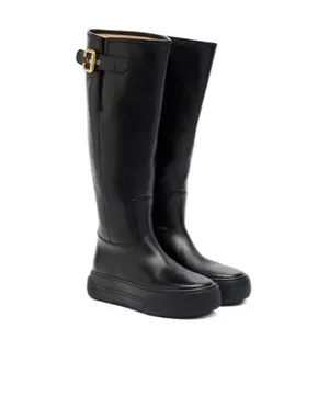 Chloé Delia Leather Knee-high Boots