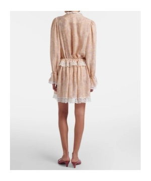 Chloé Floral Silk Charmeuse Minidress