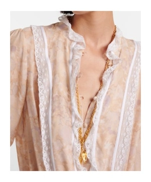 Chloé Floral Silk Charmeuse Minidress