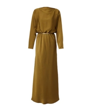 Max Mara Satin Cocktail Dress - Brown