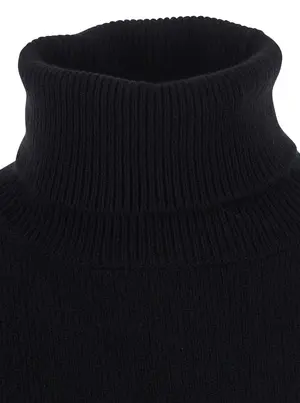 THE ROW High Neck Ribbed Sweater