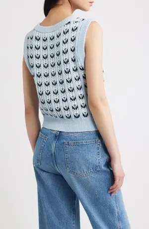 Rails Chance Fair Isle Sleeveless Cardigan