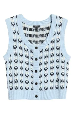 Rails Chance Fair Isle Sleeveless Cardigan
