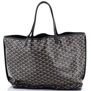 Goyard Anjou Reversible Tote Coated Canvas Gm - Black