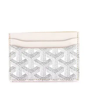 Goyard Saint Sulpice Card Holder Coated Canvas - White