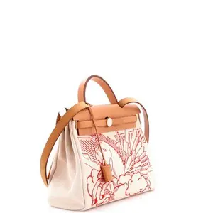 Hermès Herbag Zip Pegase Pop Toile And Leather 31