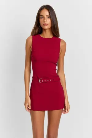 SASHA THERESE Wynonna Mini Dress - Red