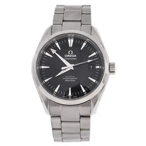 OMEGA Seamaster Aqua Terra 150m Co-axial Chronometer Automatic Watch Stainless Steel 39 - Metallic Silver