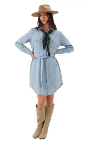 Karen Kane Western Belted Shirtdress