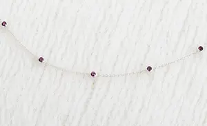 ZUVAN February Birthstone Bracelet Amethyst - Silver