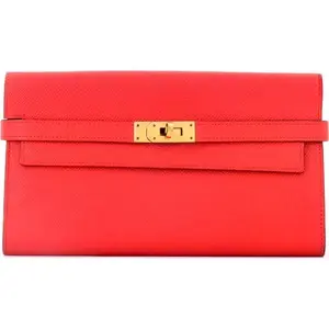 Hermès Kelly Wallet Epsom Long - Red