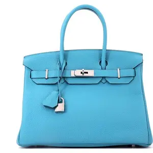 Hermès Birkin Handbag Togo With Palladium Hardware 30 - Blue