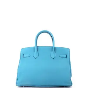 Hermès Birkin Handbag Togo With Palladium Hardware 30 - Blue