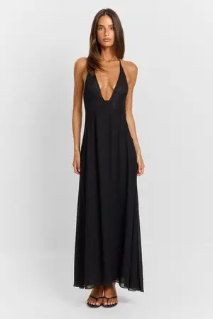 SASHA THERESE Belladonna Maxi Dress - Black