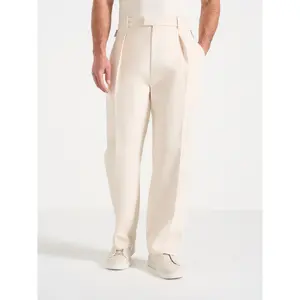 Manière De Voir Dorian Pleated Tailored Trousers - Cream