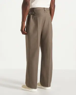 Manière De Voir Maniere De Voir Pleated Tailored Trousers - Khaki