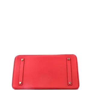 Hermès Birkin Handbag Togo With Gold Hardware 35 - Red