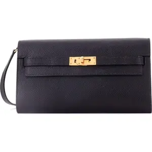 Hermès Kelly To Go Wallet Epsom - Black
