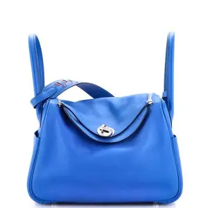 Hermès Lindy Bag Swift With Tressage Epsom 26 - Blue