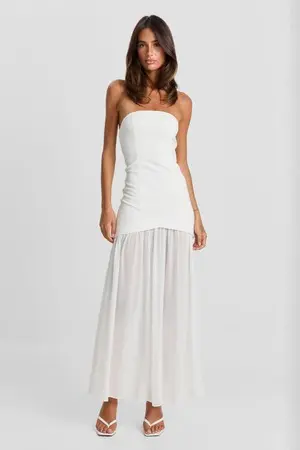 SASHA THERESE Gigi Maxi Dress - White