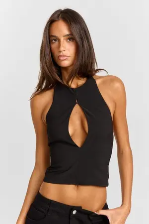 SASHA THERESE Francesca Top - Black