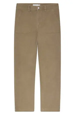 FREE FLY Wide Leg Stretch Cotton Pants - Fossil
