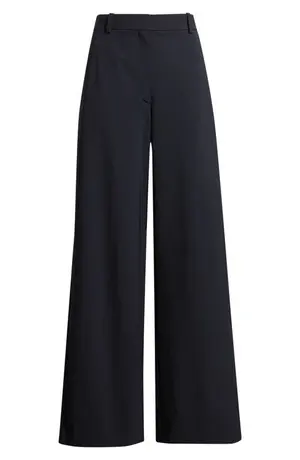 Theory Stretch Wool Wide Leg Pants