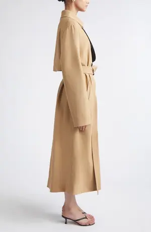 Maria Mcmanus Double Face Organic Cotton Twill Trench Coat