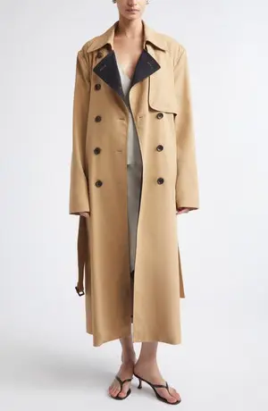 Maria Mcmanus Double Face Organic Cotton Twill Trench Coat