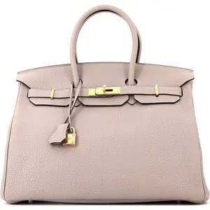 Hermès Birkin Handbag Togo With Gold Hardware 35 - Grey