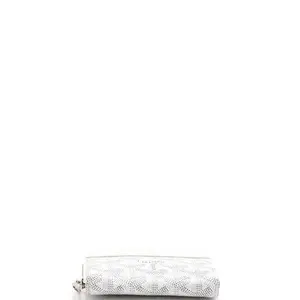 Goyard Matignon Zip Wallet Coated Canvas With Leather Pm